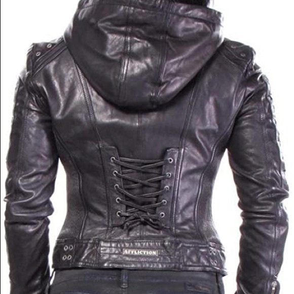 Affliction | Jackets & Coats | Affliction Womens Leather Jacket Axis ...